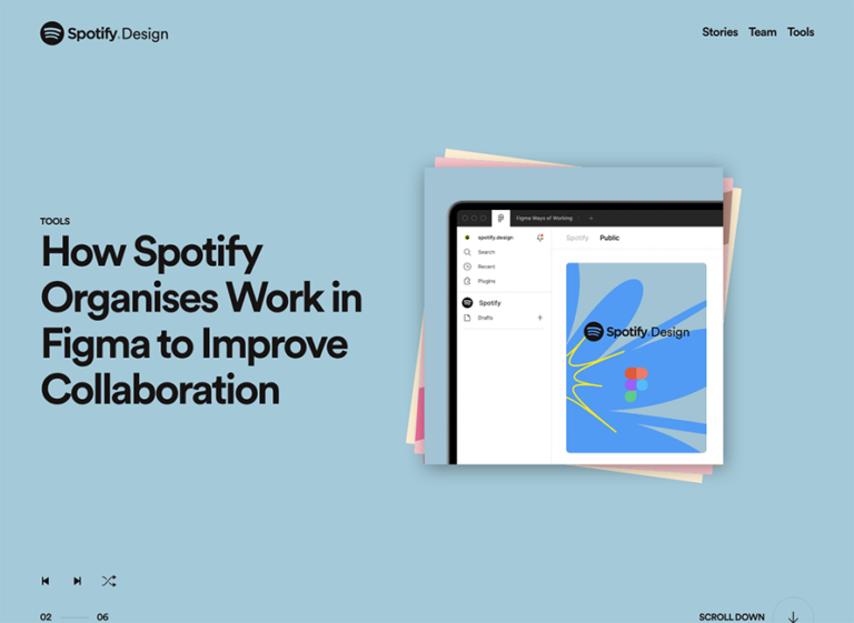 Spotify Design | I/O 3000 | Webデザインギャラリー