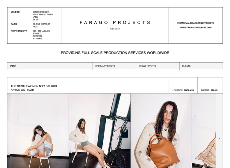 Farago Projects | I/O 3000 | Webデザインギャラリー